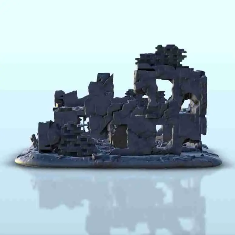 Ruin of modern building (1) - sci-fi science fiction future | 3D models ...