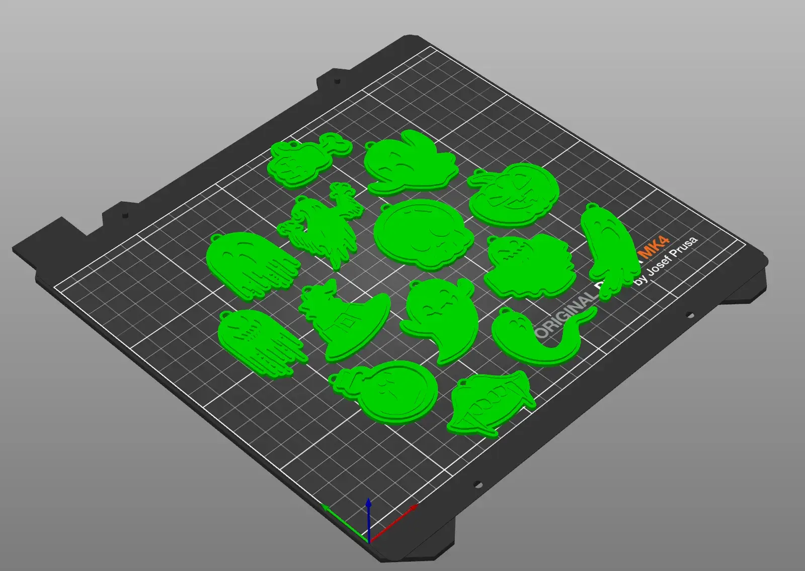 3D Printer Files | 3MF File | Halloween Keychains Set | Creality Cloud