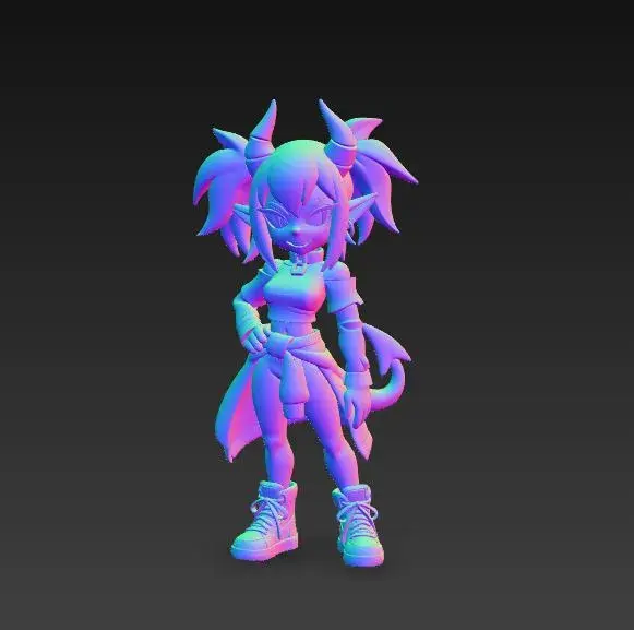 Characters & Creatures STL Download - demon toon girlby Legolasfullgamer