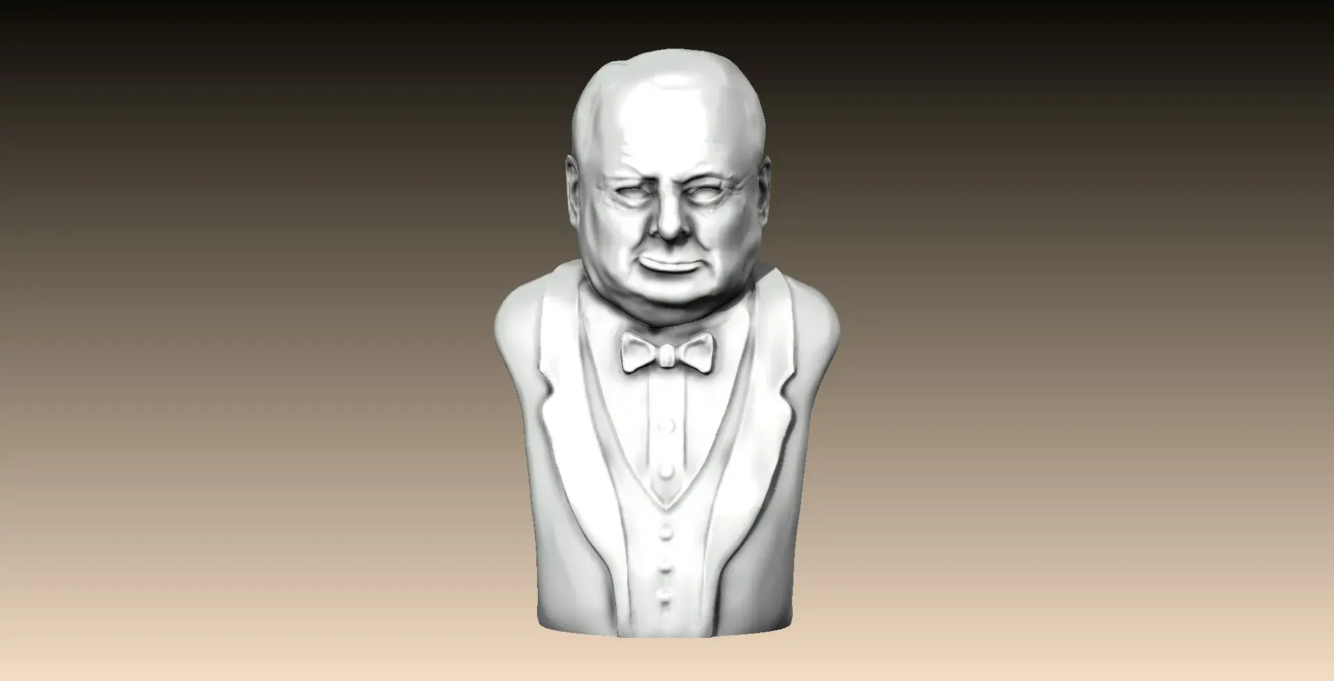 3D Printer Files | 3MF File | Churchill Bust | Creality Cloud