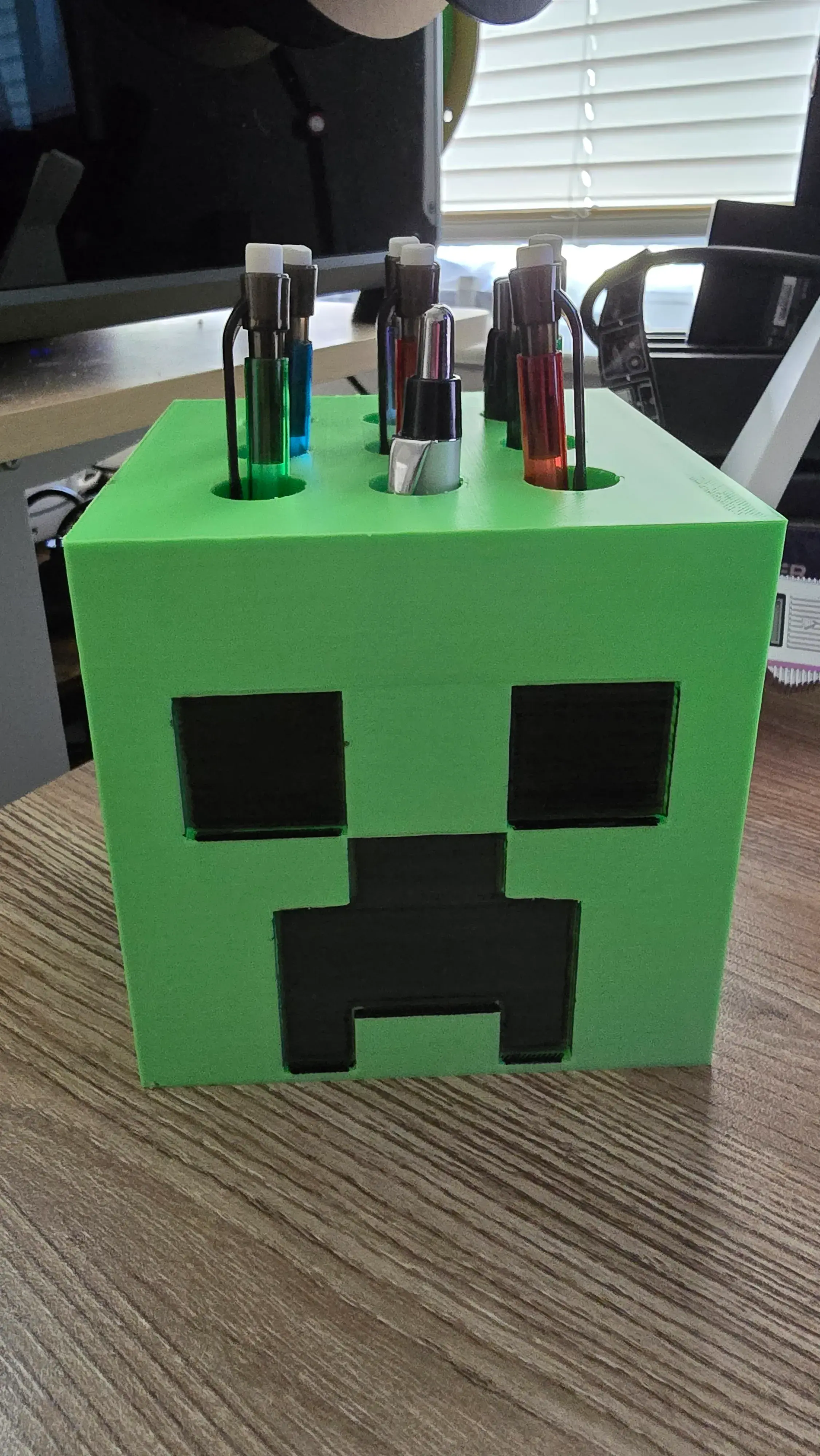 3D Printer Files | 3MF File | Minecraft Creeper Box Pen Holder / Pencil ...