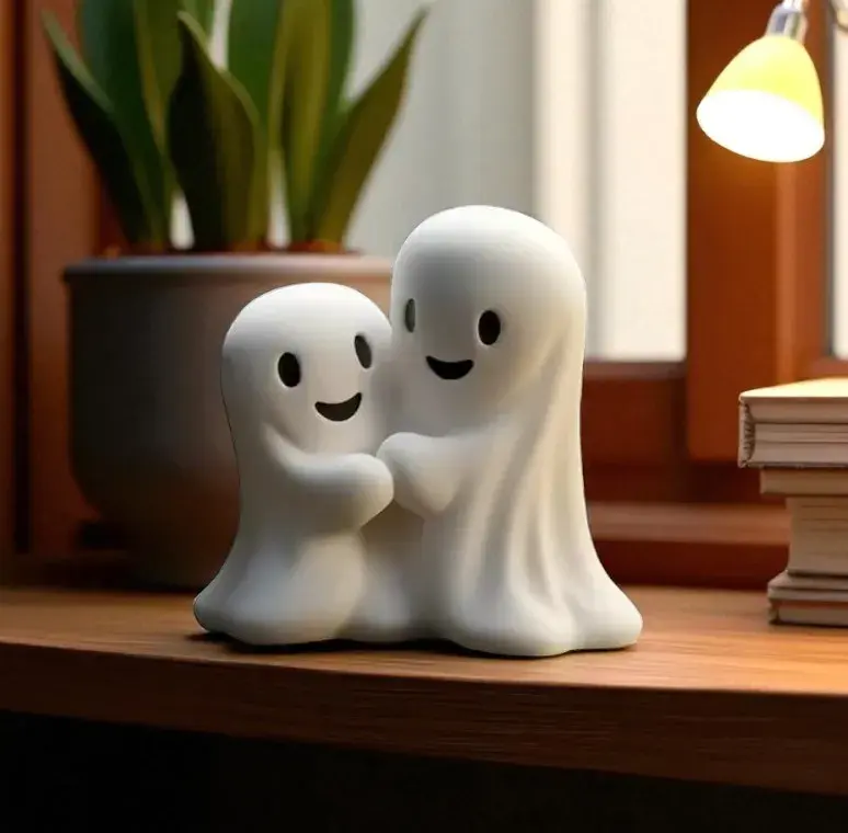 Home Decorations & Ornaments STL Download - Little Ghost Best Friends ...