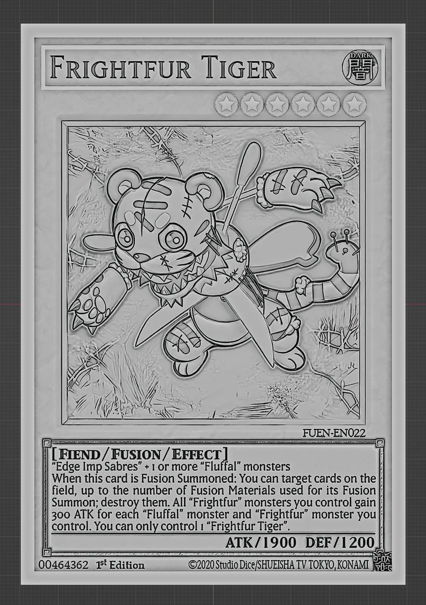 Other STL Download - FRIGHTFUR TIGER - YU-GI-OH!by Wsonuchiha3D