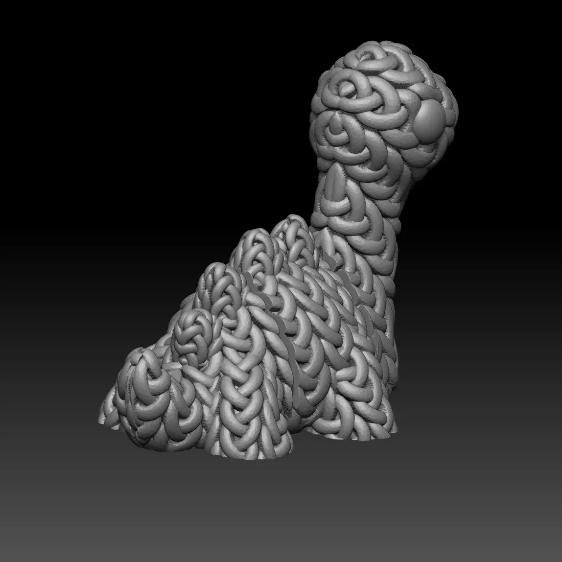 Characters & Creatures STL Download - Knitted Flexi Diplodocusby Utsav ...