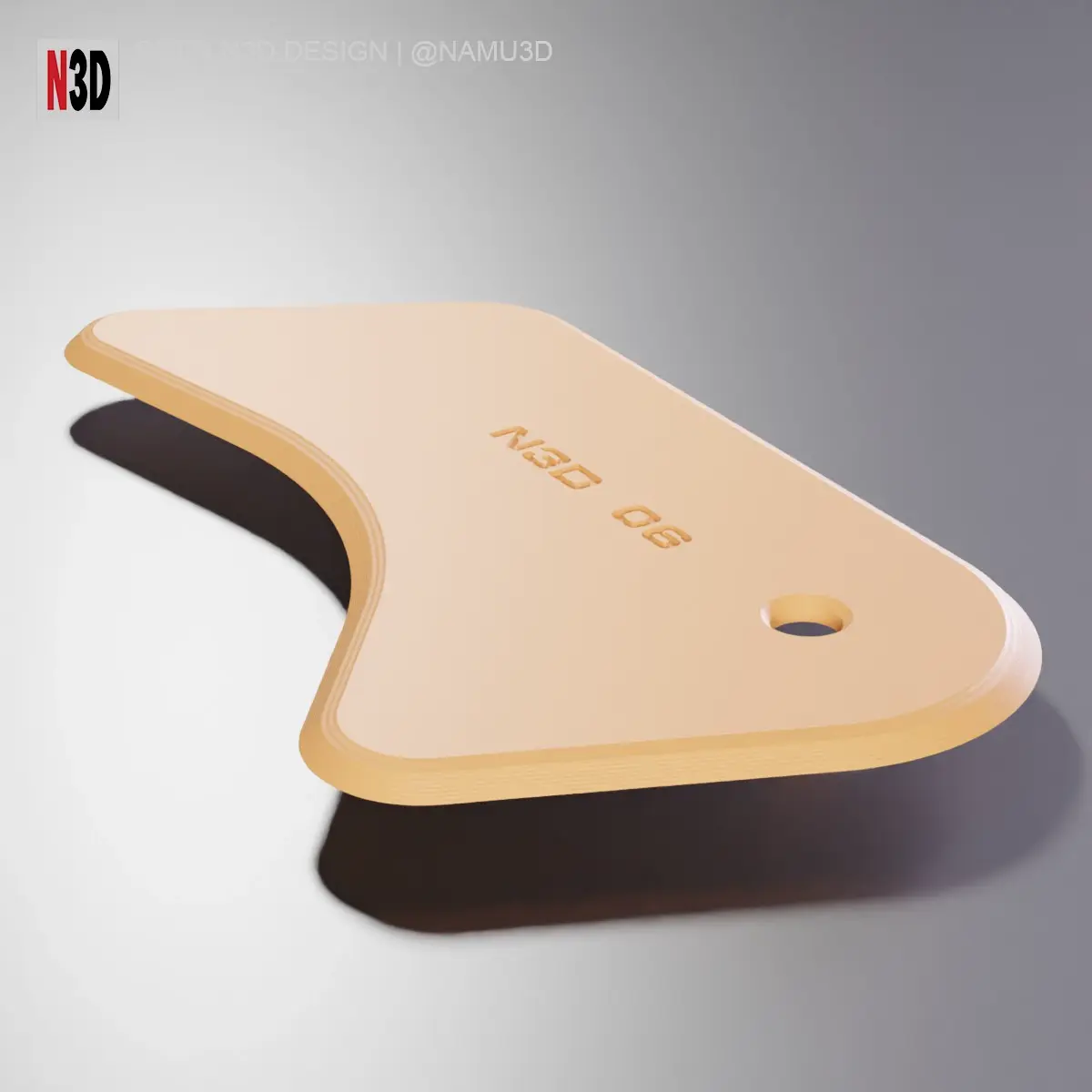 Free Test Models STL Download - Pottery tool 06by Namu3D