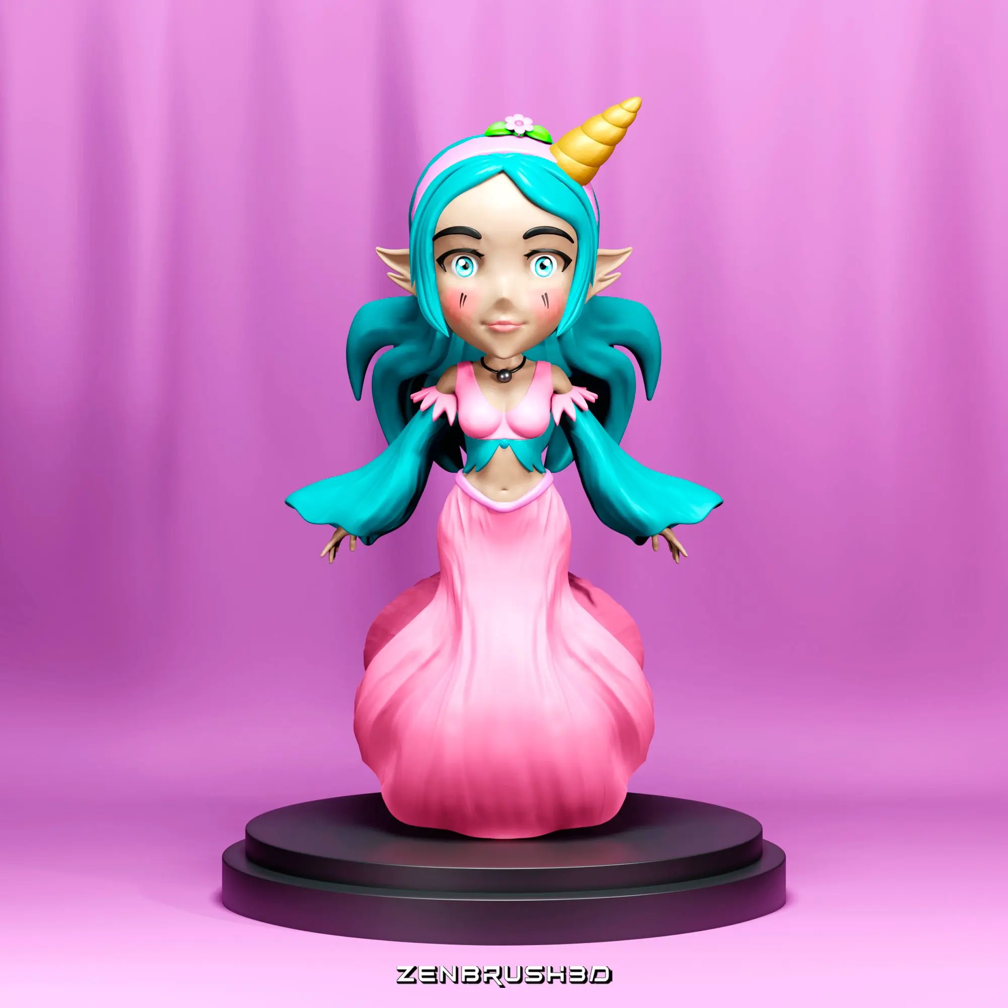 Other STL Download - CHIBI ELFA - SIREN STYLIZED STL - 3D PRINTINGby ...