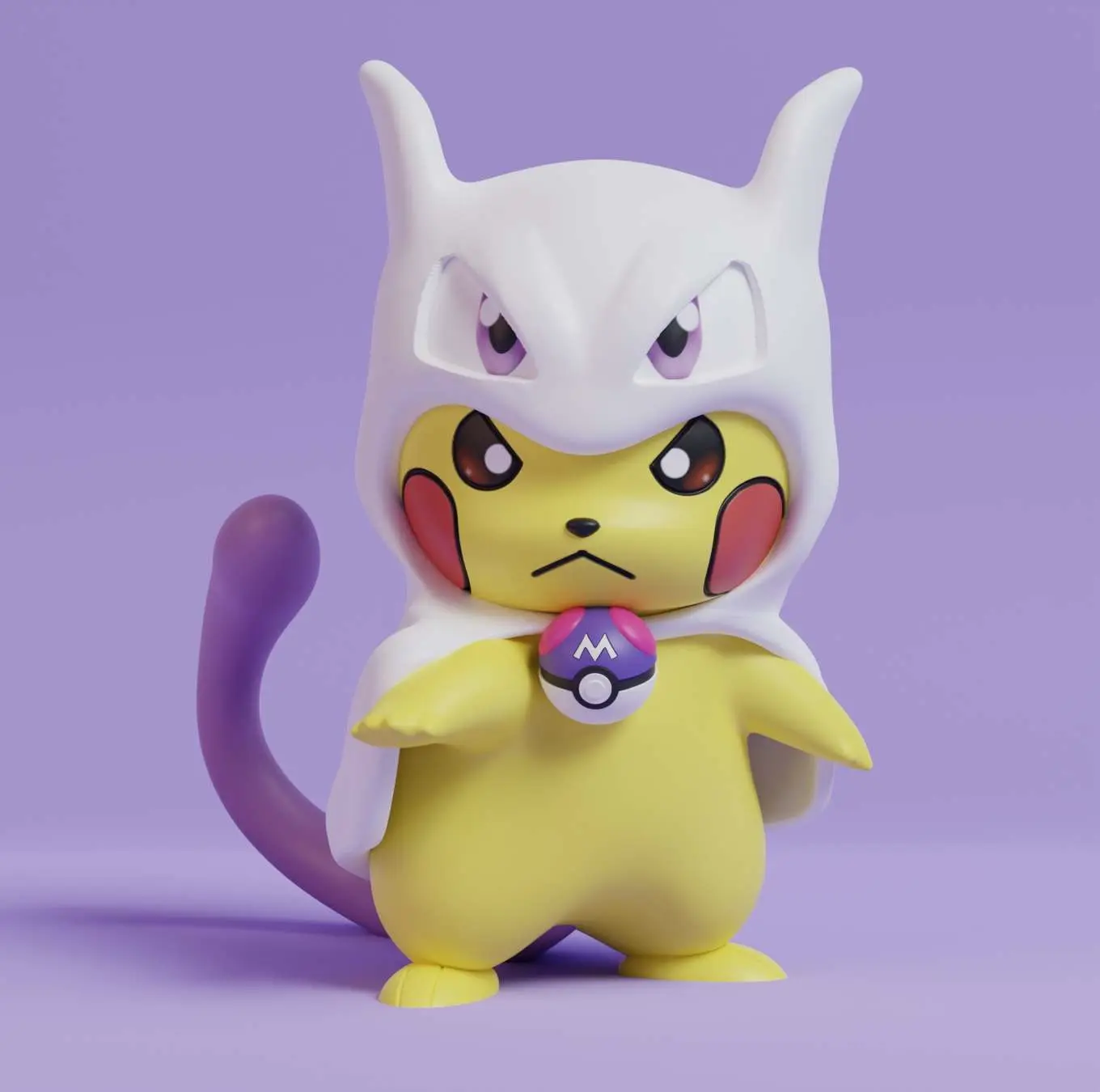 3D Printer Files | 3MF File | Mewtwo Pikachu | Creality Cloud