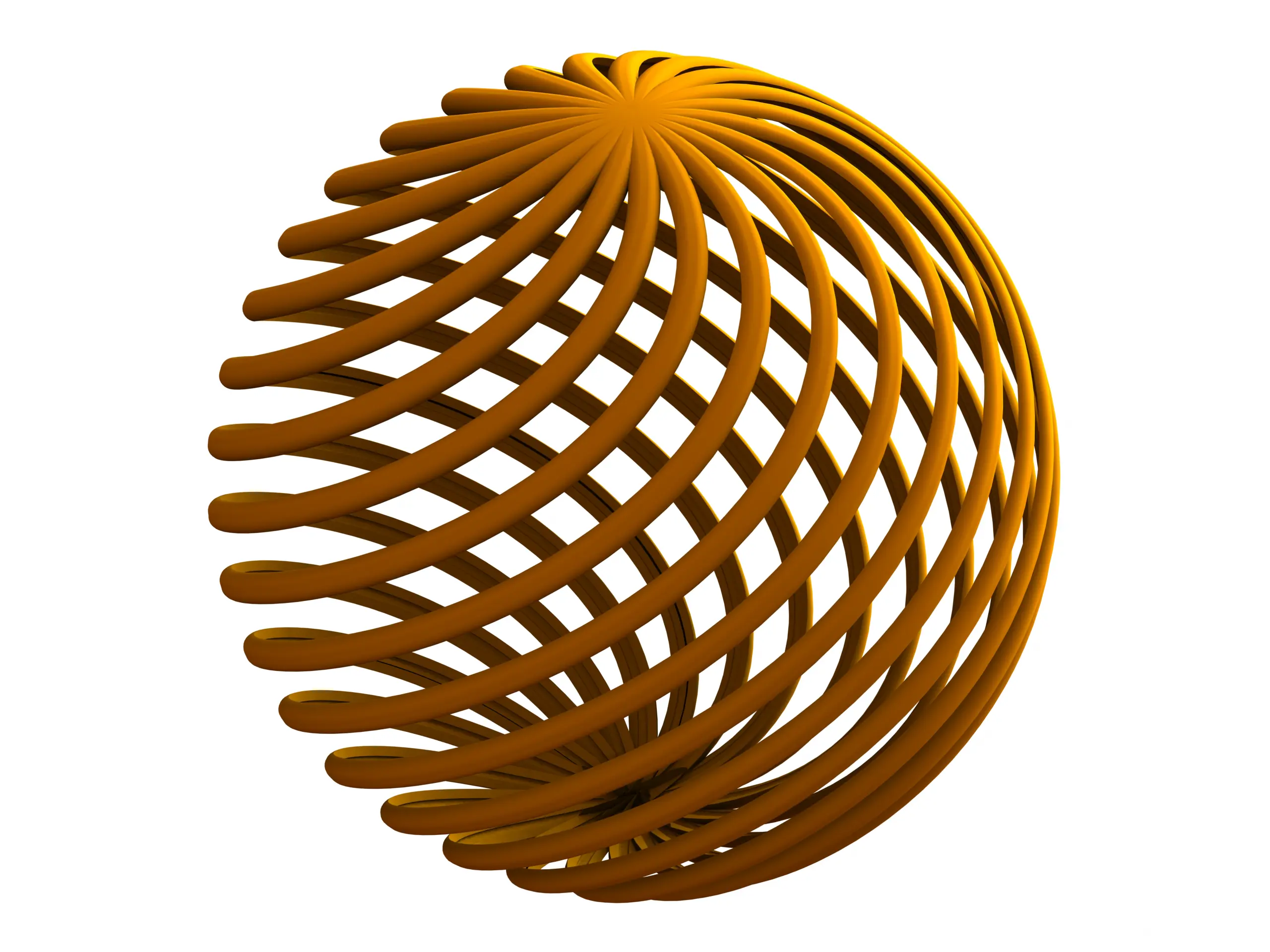 Wireframe Shape Geometric Twisted Sphere | 3D models download | Creality Cloud