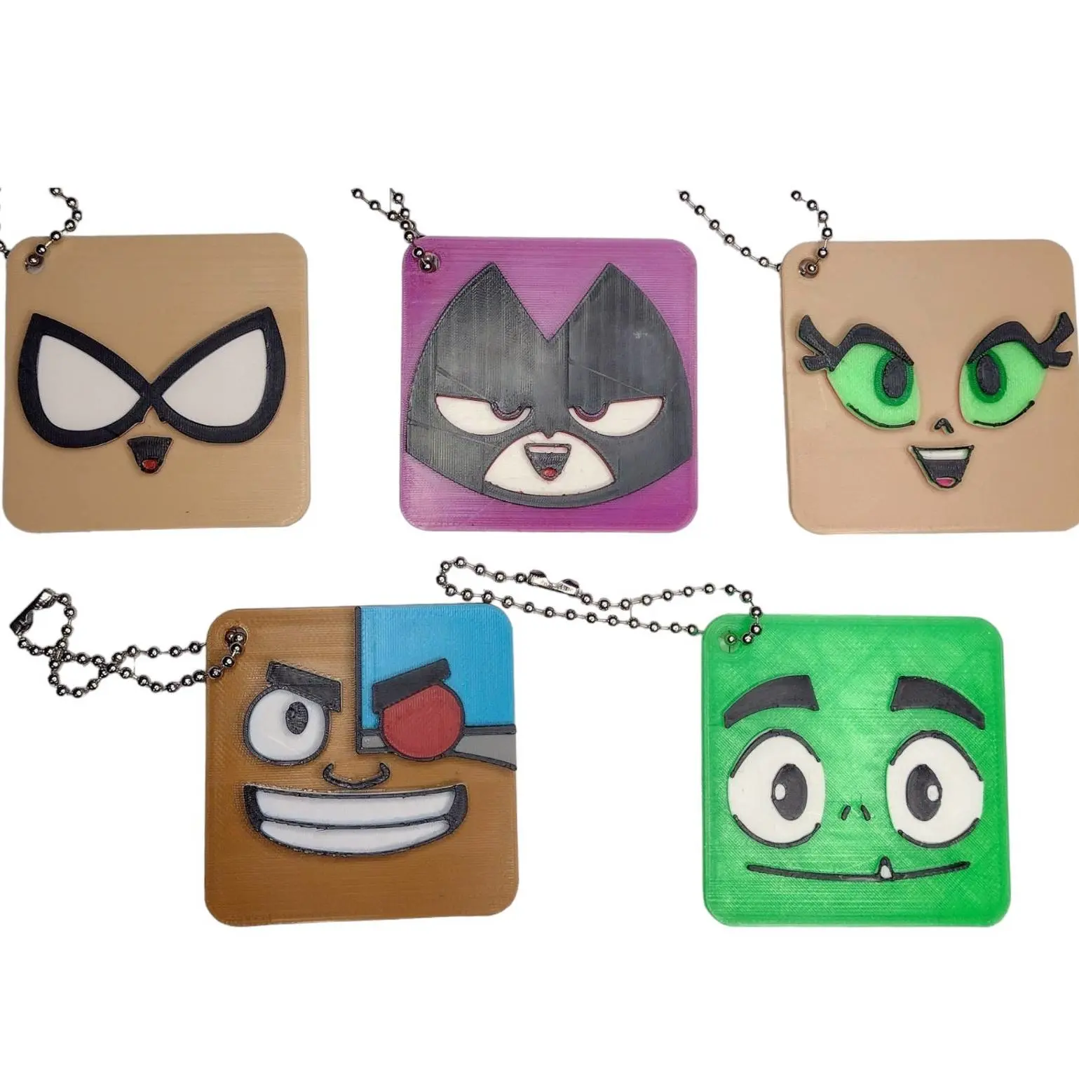 Jewelry & Accessories STL Download - Teen Titans Go Keychain ...