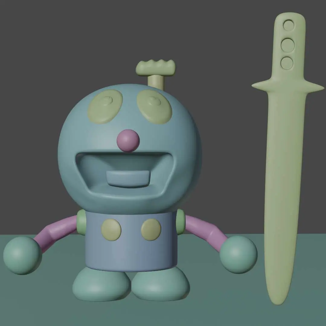 Characters & Creatures STL Download - Cartoon kitretsu-Korosuke with ...