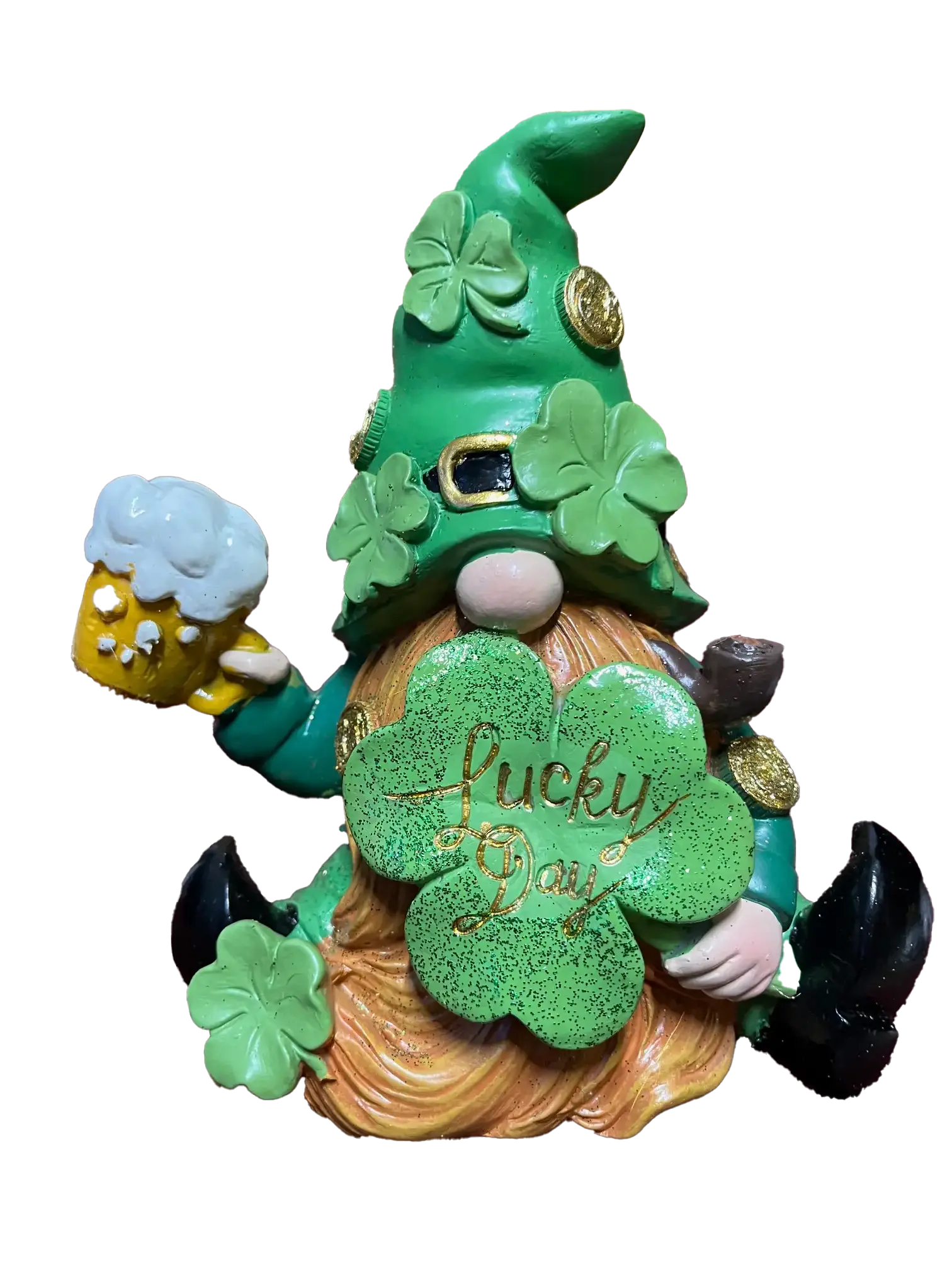 Other STL Download - Lucky gnome with a Lucky Day Shamrock St. Patrick ...