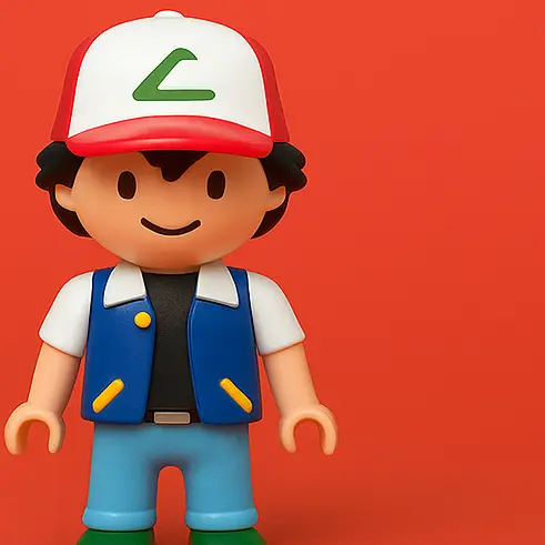 Characters & Creatures STL Download - PLAYMOBIL ASH KETCHUM POKÉMON by ...