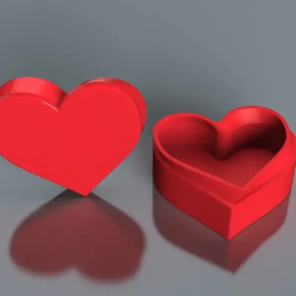 3D Printer Files | 3MF File | Cute Heart Shaped Box : Storage ...