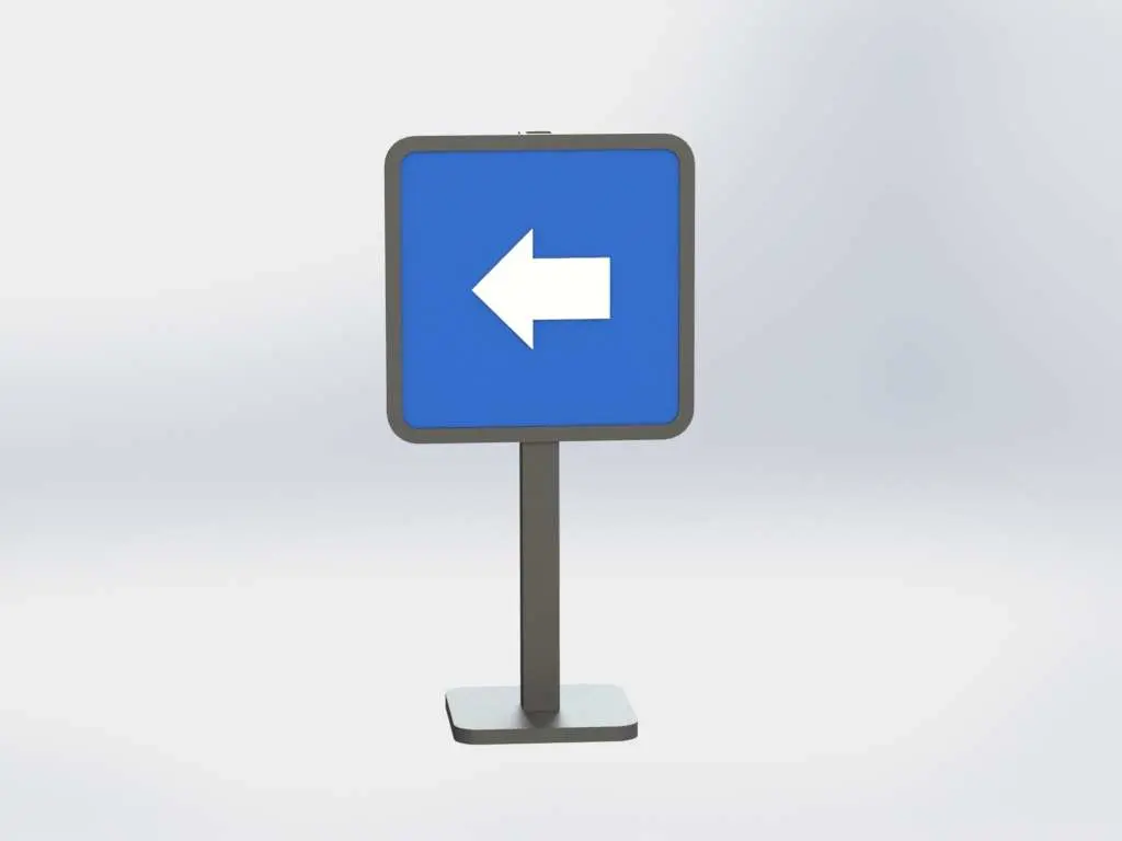 Props & Terrain STL Download - Direction Sign Board Miniature 3D ...