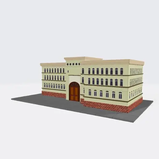 Other STL Download - Multi-Story School Building Model 3D Model STL ...
