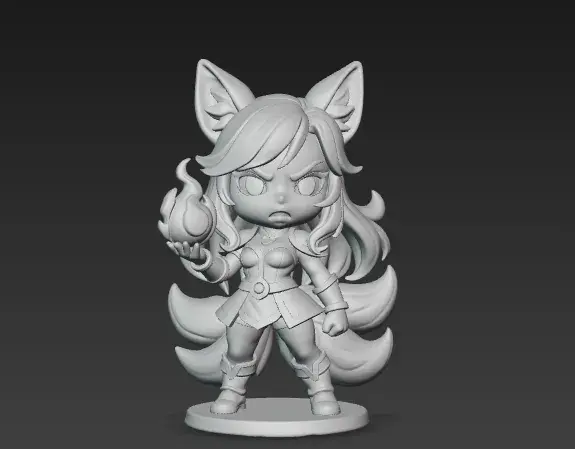 Characters & Creatures STL Download - Fire Girlby The calm moon