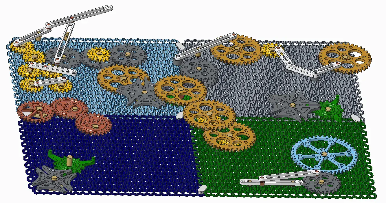 Stationery & Learning Tools STL Download - Modular gear/mechanism ...