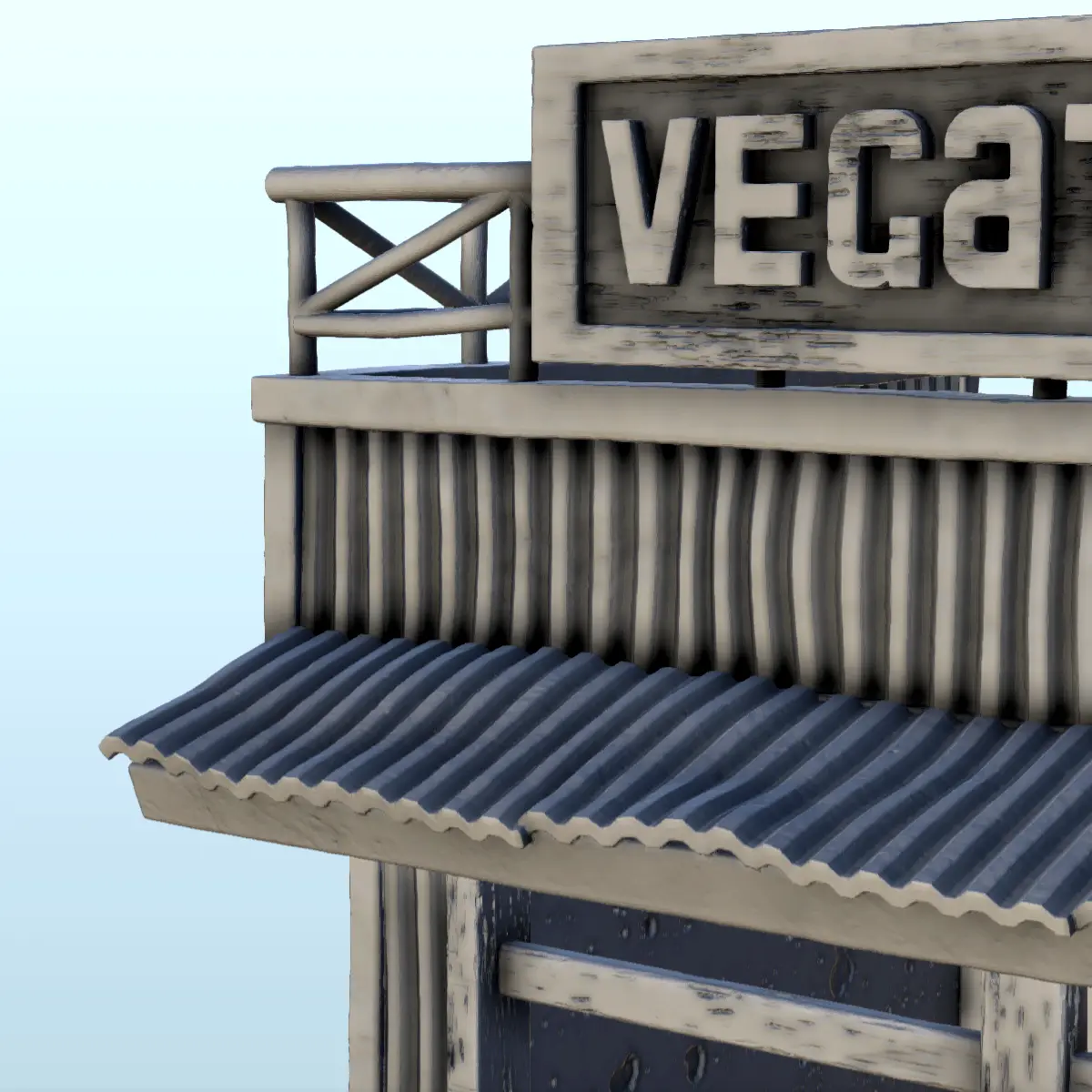 Props & Terrain STL Download - Wooden fruit stand with sign - Terrain ...