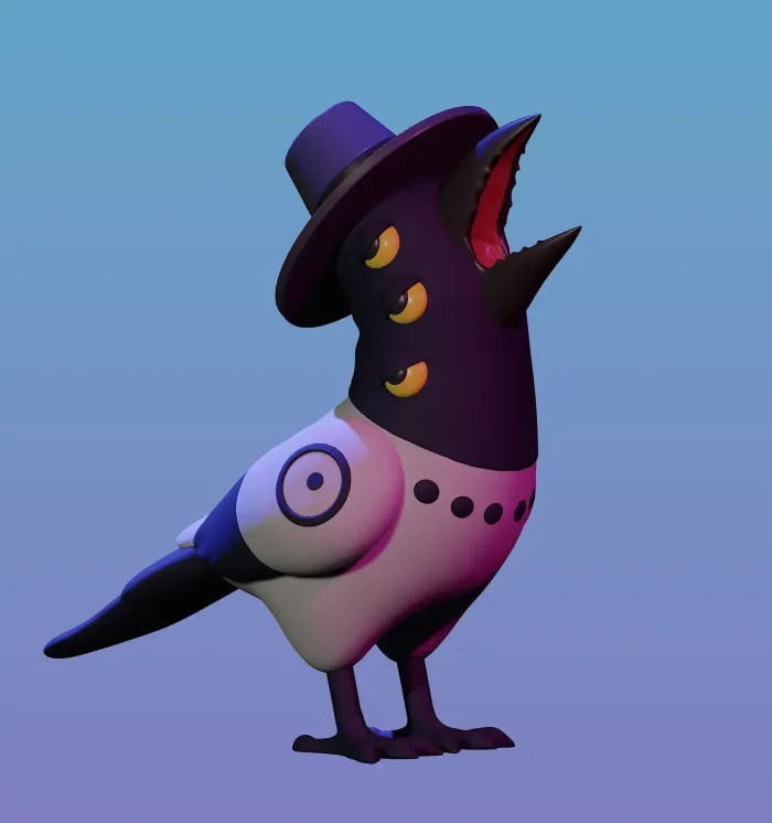 Sculptures & Artworks STL Download - KPOP DEMON HUNTER BIRD SUSSIE ...