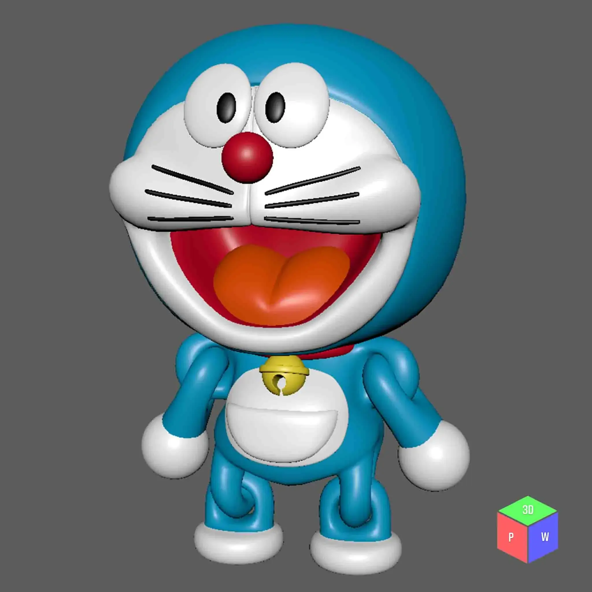 Other STL Download - DORAEMON FLEXI TOY PLUS KEYRINGby 3D PRINT WIZARDRY