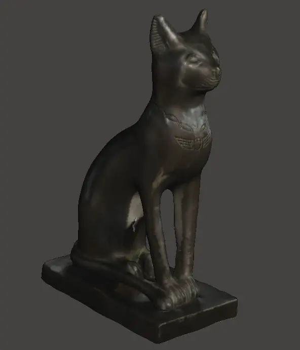 Free Characters & Creatures STL Download - Bast/Cat Statue Scan (via ...