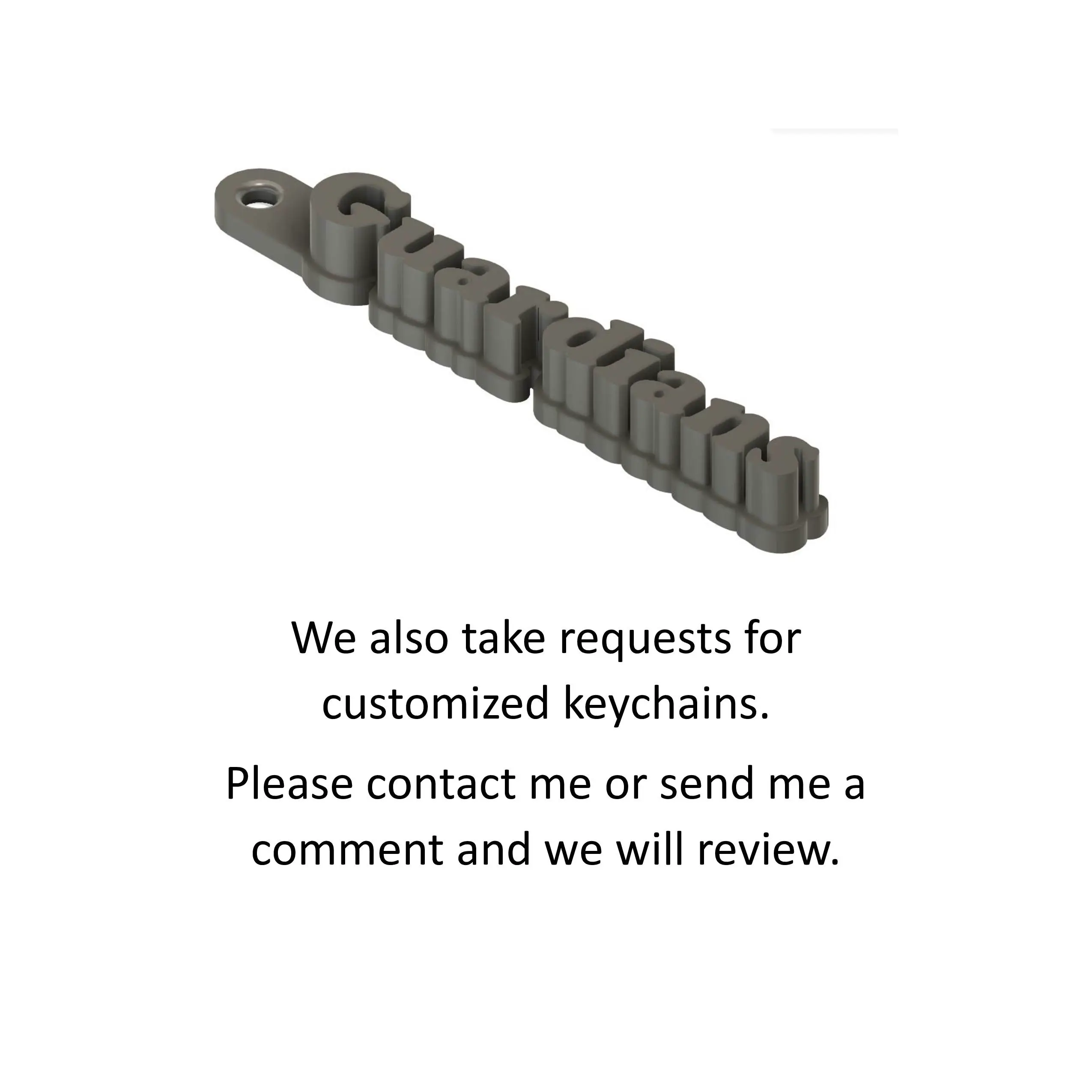 Other STL Download - Cleveland Guardians Keychain / Keyringby Trash Can Guy