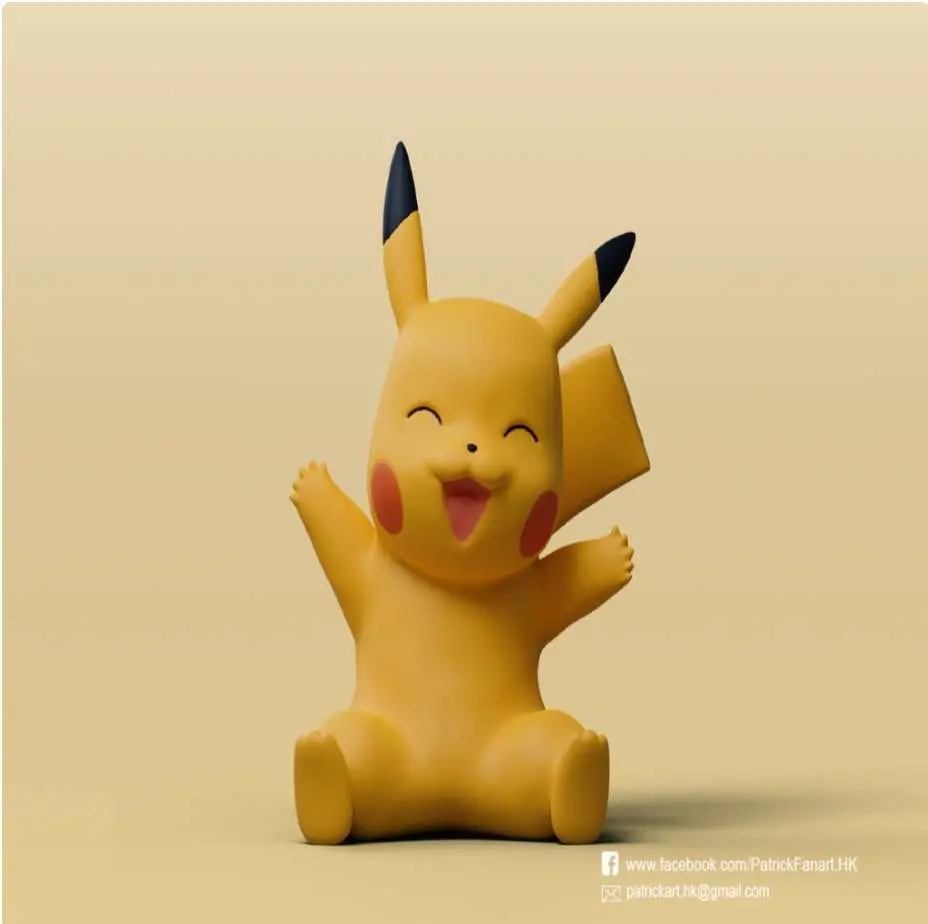 Archivos de impresora 3D | Archivo 3MF | Pikachu | Creality Cloud