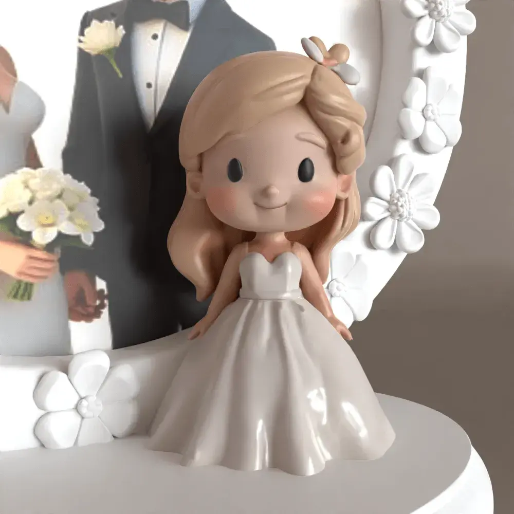 3D Printer Files | 3MF File | Cute Wedding Frame 3D Model – STL for ...