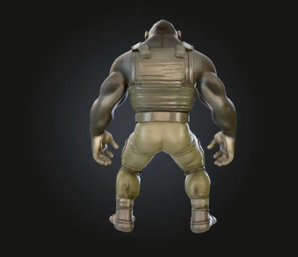 Free Characters & Creatures STL Download - Tactical gorillaby Foxtrot007