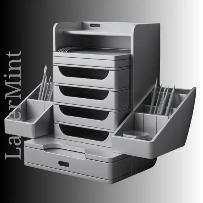 Stationery & Learning Tools STL Download - Expandable Multi-Drawer Desk ...