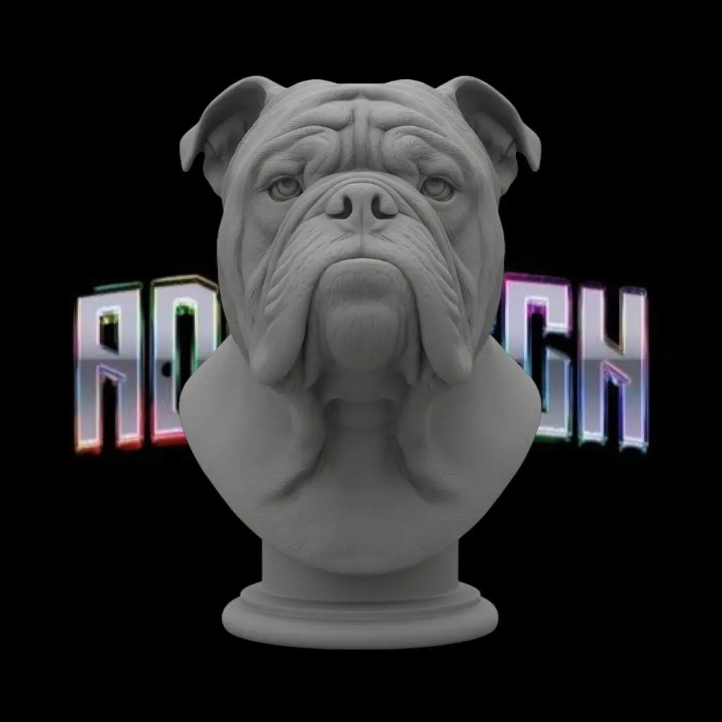 3D Printer Files | 3MF File | BullDog Bust | Creality Cloud