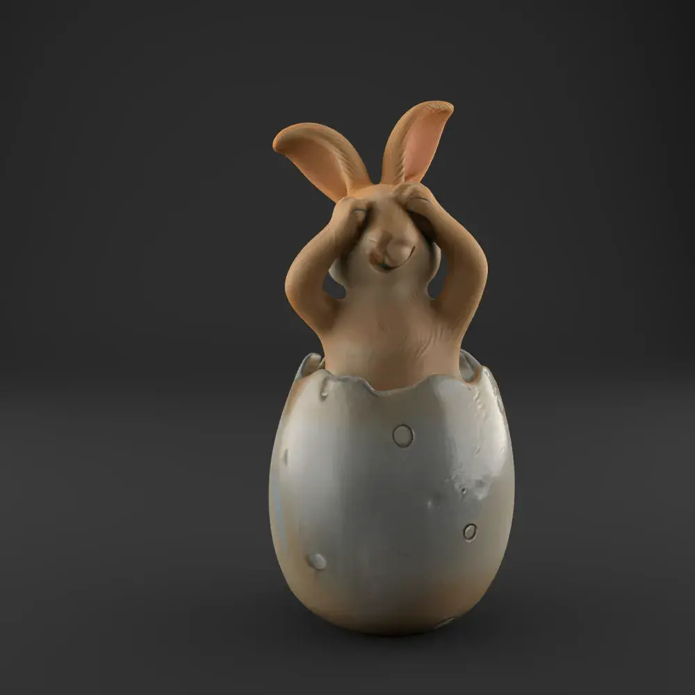 Other STL Download - Cute Bunny in Egg – 3D STL File for Easter ...
