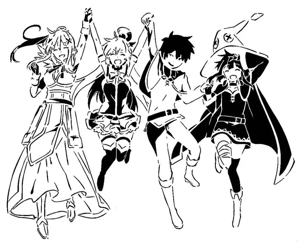 Free Digital Art STL Download - KonoSuba stencilby SMT_M 🦊