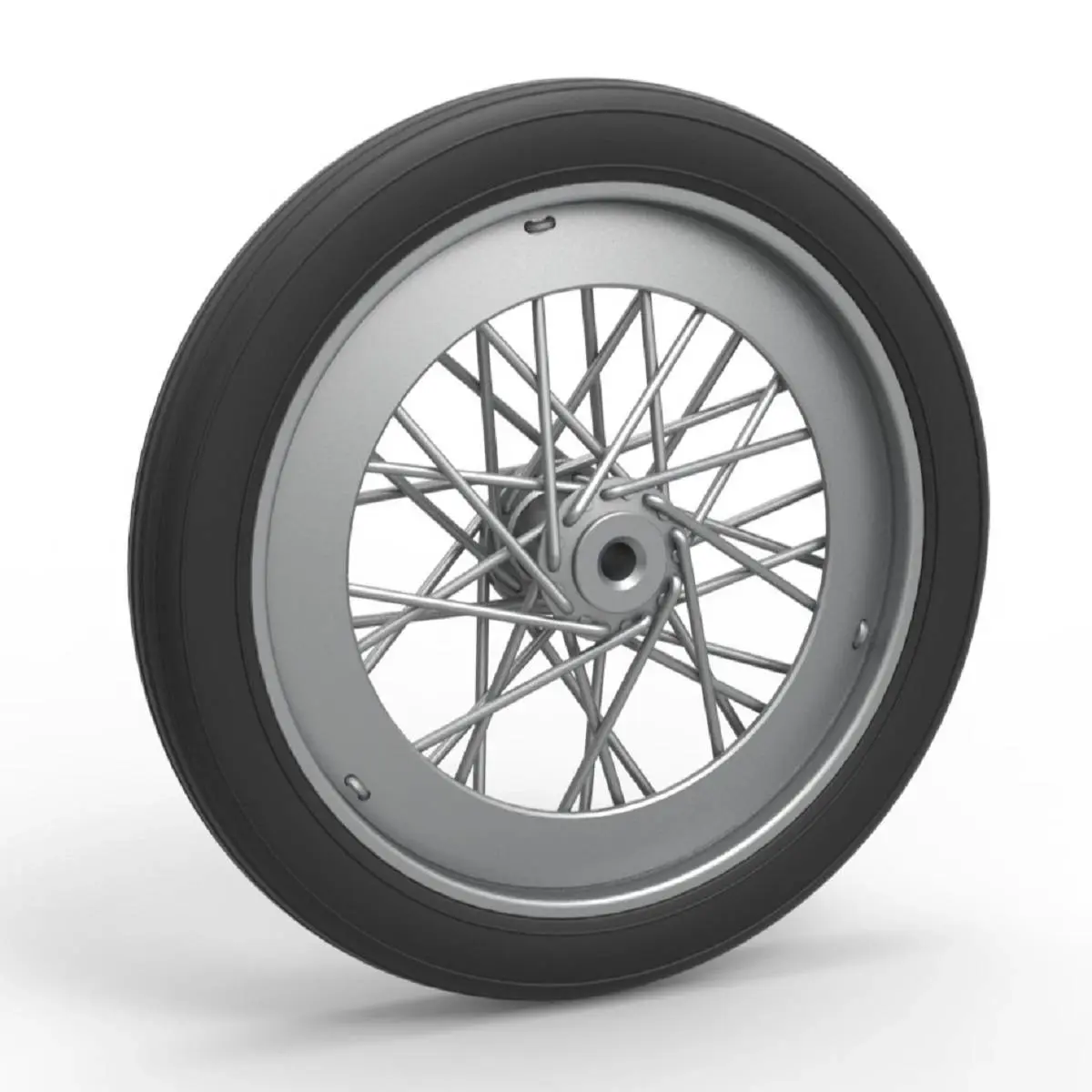 Vehicles & Machinery STL Download - Front wire wheel of vintage ...