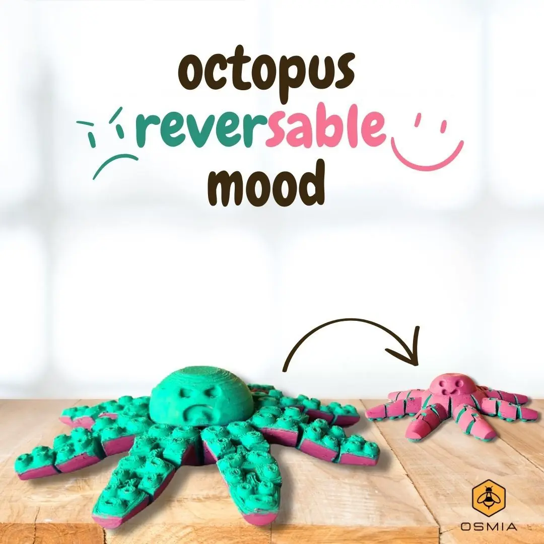 Other STL Download - Osmia Flexible Angry Happy Octopus Spinning Toyby ...