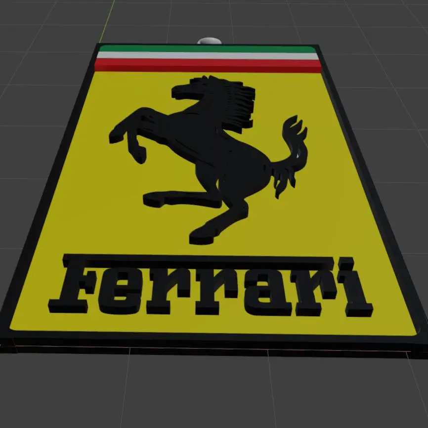 3D Printer Files | 3MF File | FERRARİ KEYCHAIN | Creality Cloud