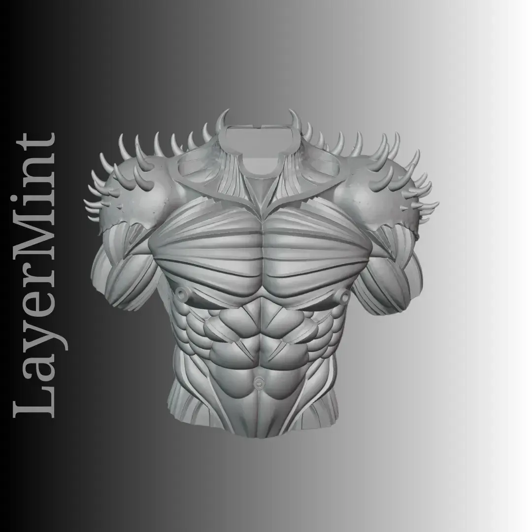 Cosplay STL Download - Spiked Demon Armor Torso High Detail Fantasy ...