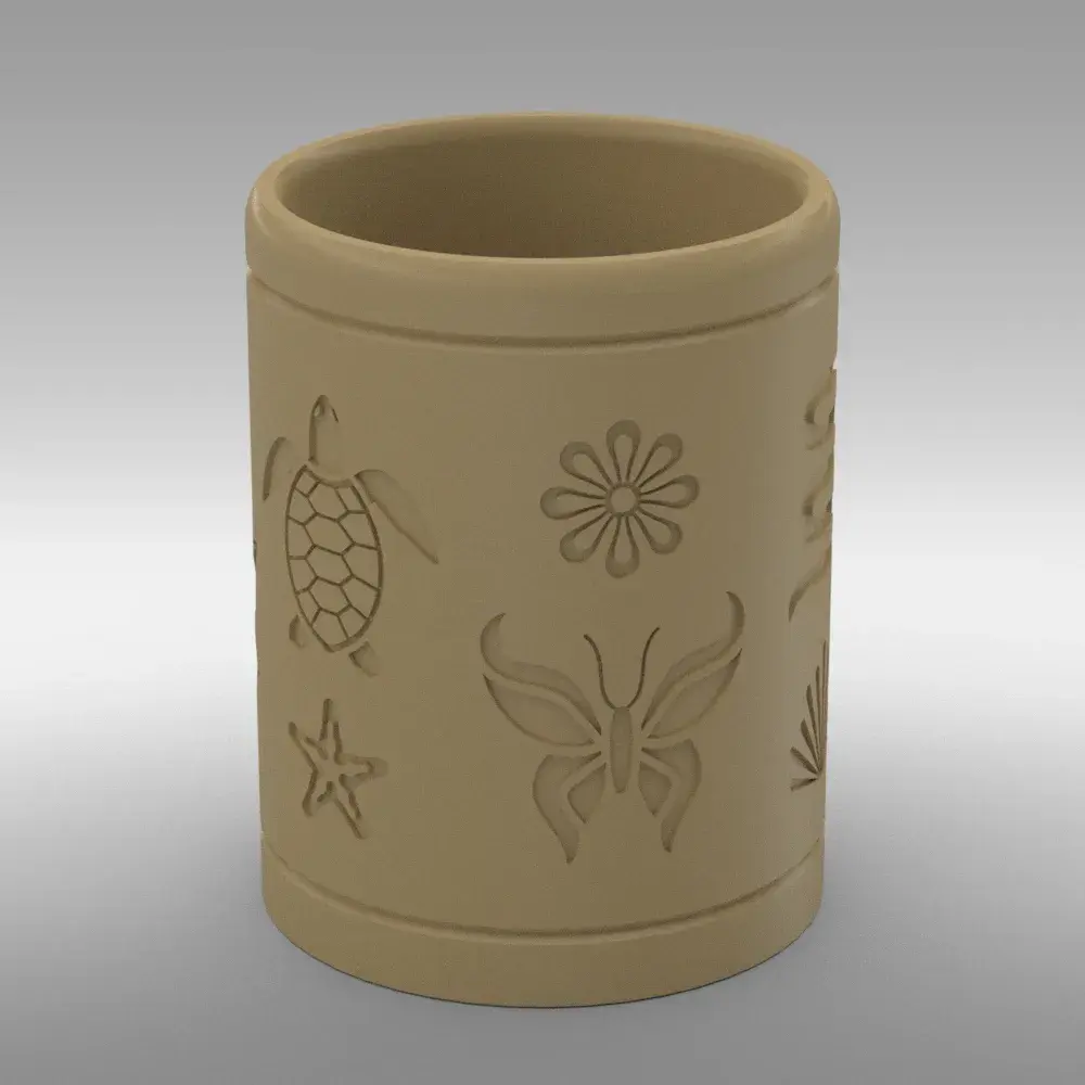 Pen holder with animals | 3D models download | Creality Cloud