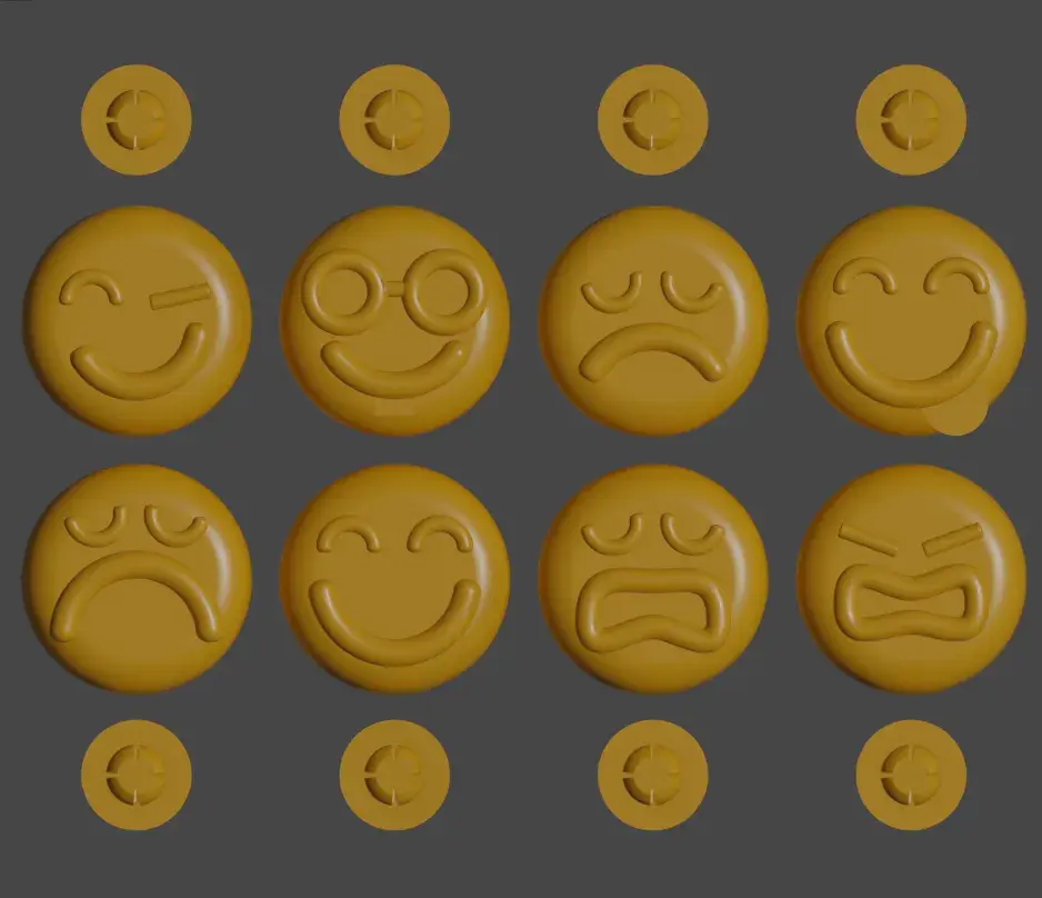 3D Printer Files | 3MF File | Emojis | Creality Cloud