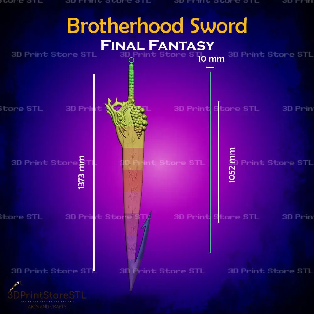 Cosplay STL Download - Brotherhood Sword Cosplay Final Fantasy - STL ...