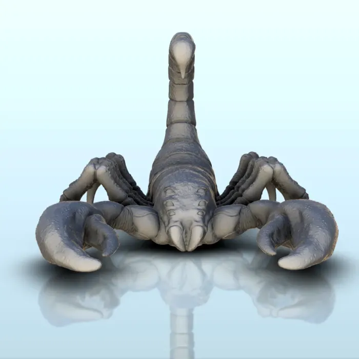 Characters & Creatures STL Download - Scorpion (+ pre-supported version ...