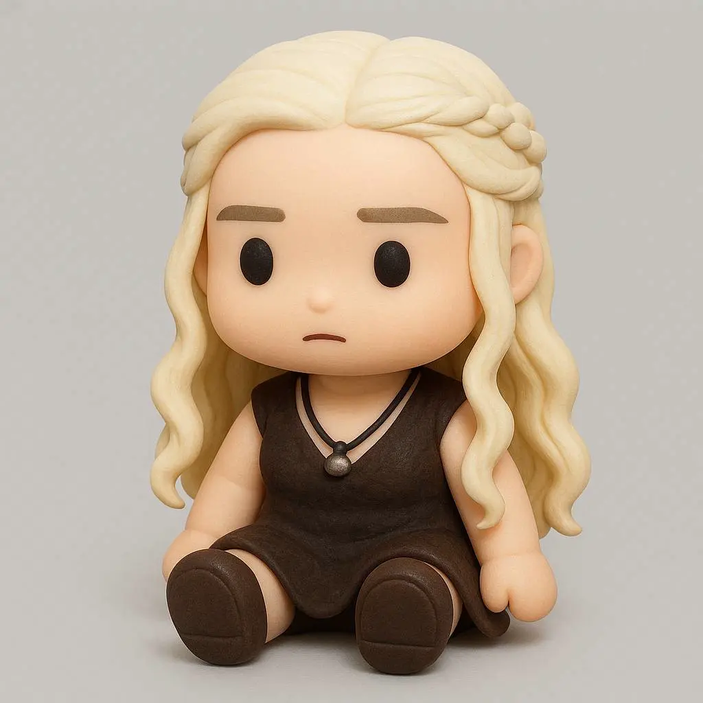 Other STL Download - Cute sitting Daenerys Targaryenby Cris