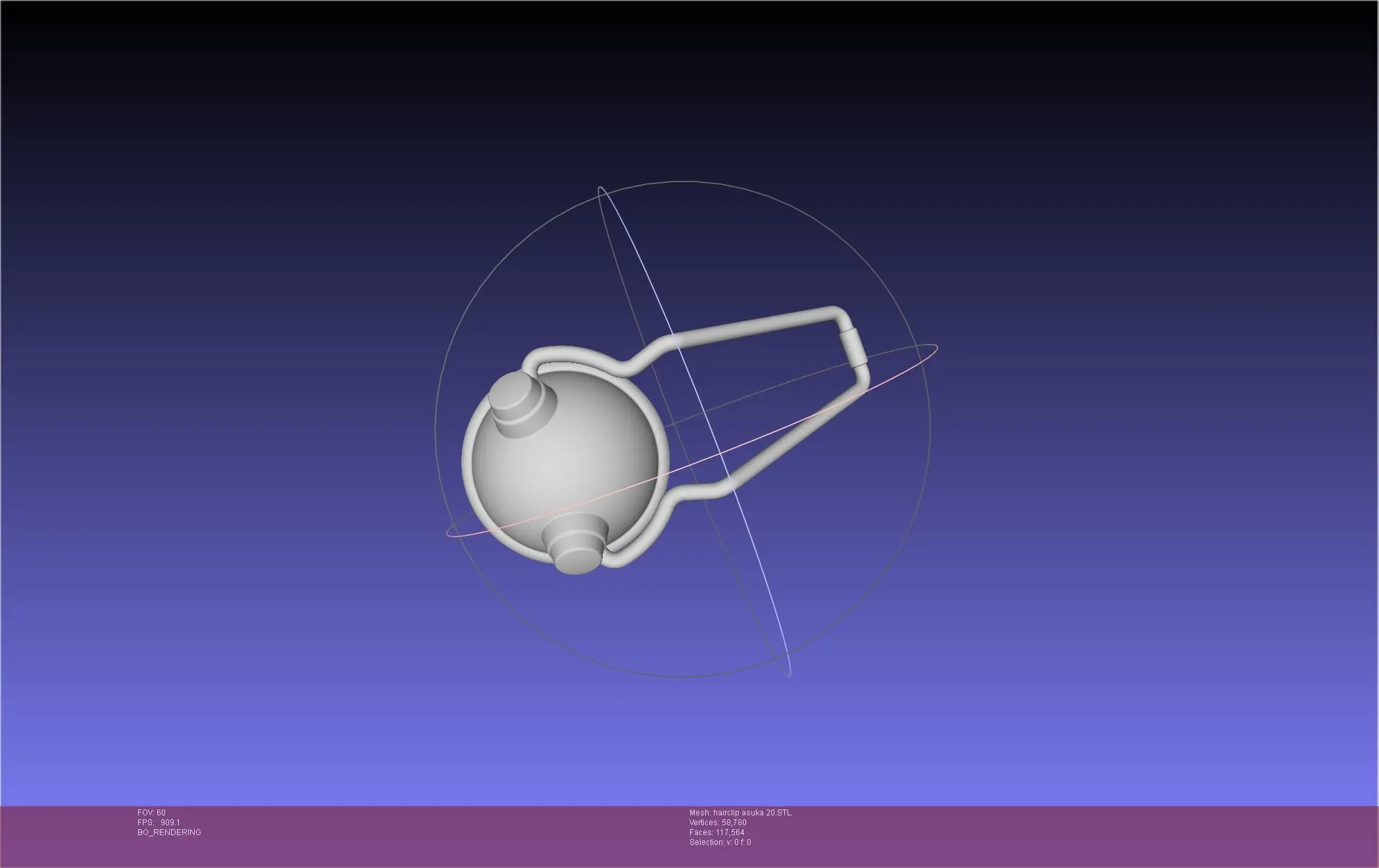 Cosplay STL Download - Evangelion Asuka Hairclip Rebuild 2.0 Versionby ...