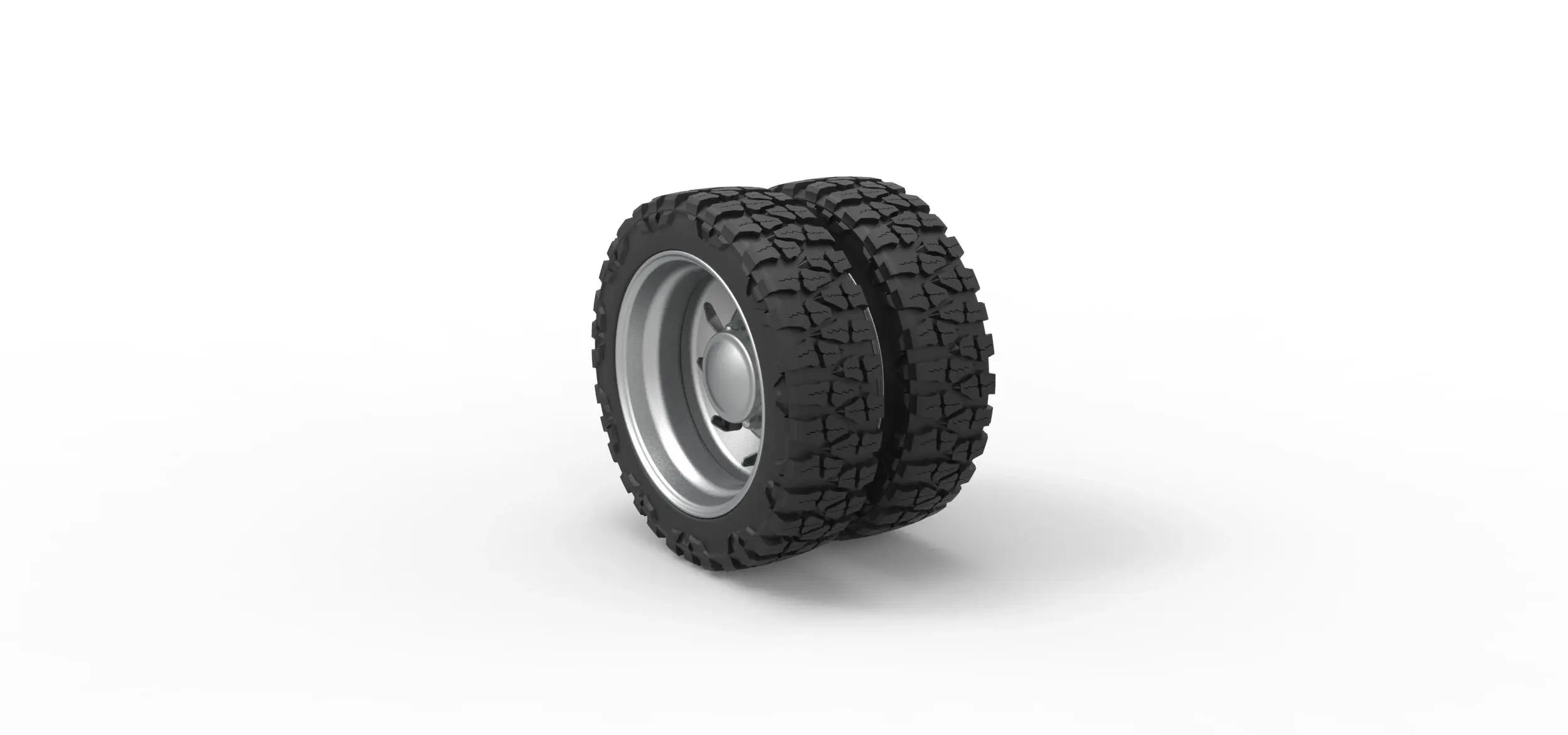 Vehicle Parts STL Download - 10 Triangular Hole rear semi wheel for ...