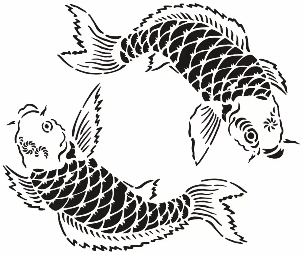 Free Digital Art STL Download - Koi Fish stencilby SMT_M 🦊