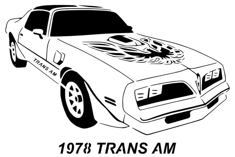 Free Vehicles & Machinery STL Download - 1978 Trans Am stencilby SMT_M 🦊