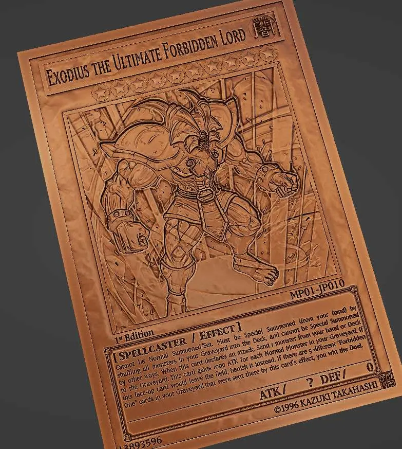 Exodius The Ultimate Forbidden Lord Character Yugioh Exodius The