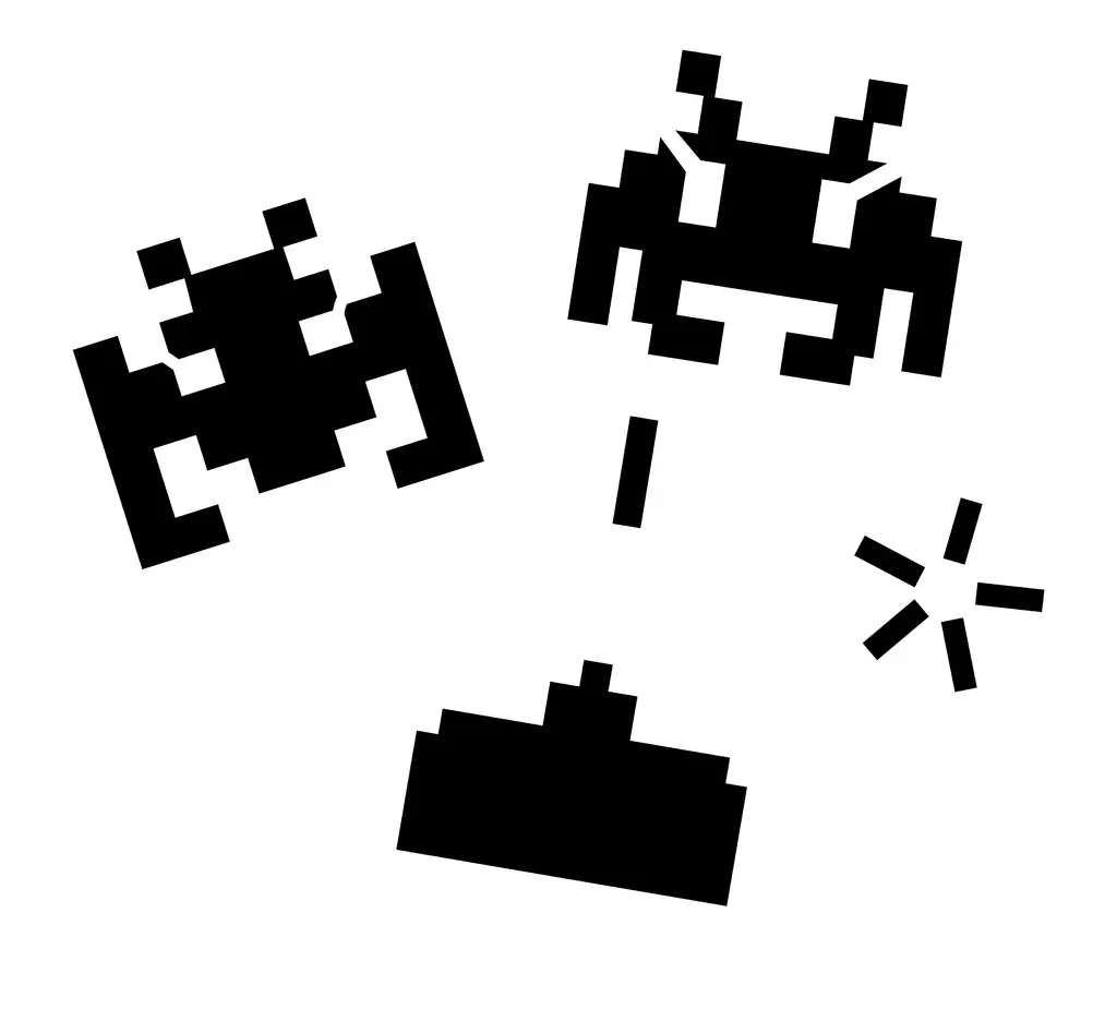 Space Invaders stencil | 3D models download | Creality Cloud
