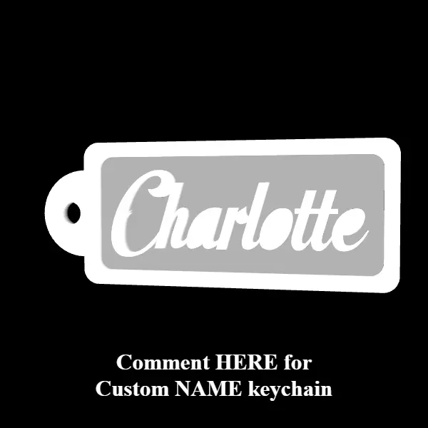 Free Personal Accessories STL Download - Charlotte-_keychainby XP3Design
