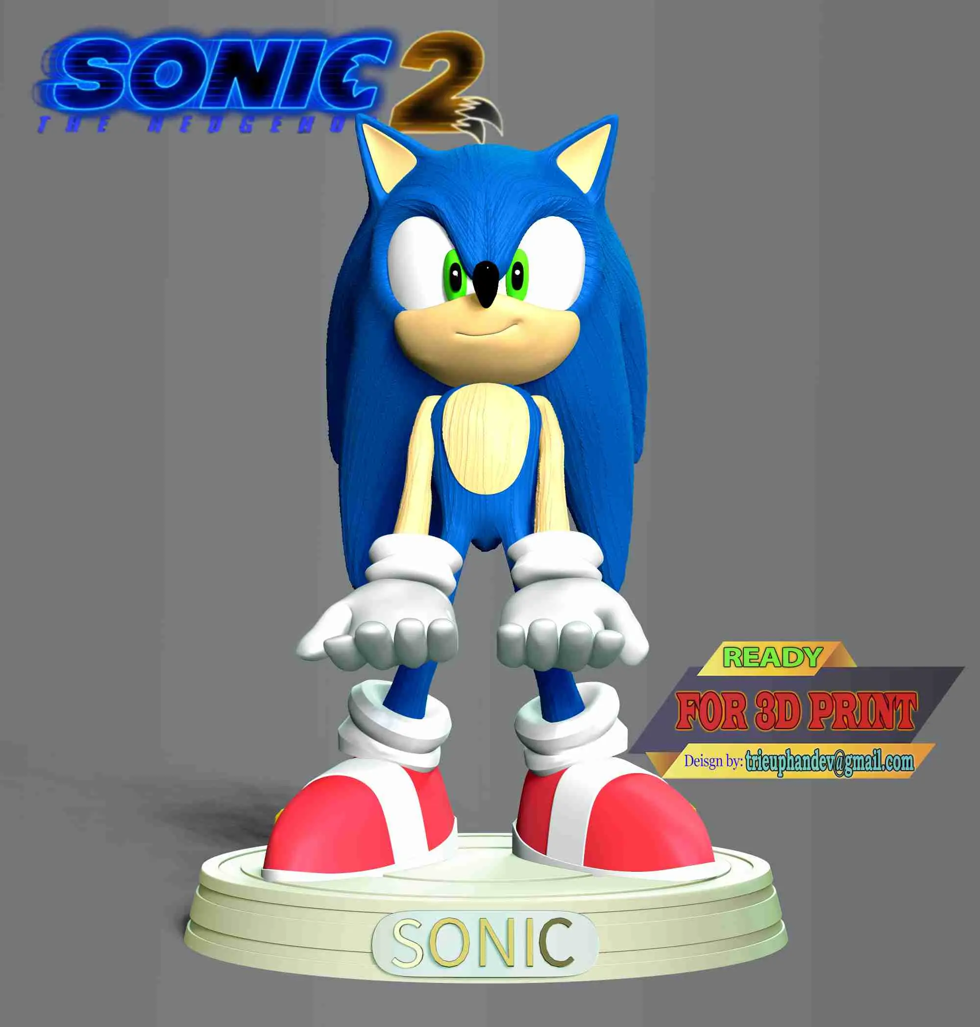 Characters & Creatures STL Download - Sonic the Hedgehogby Bon Bon Store
